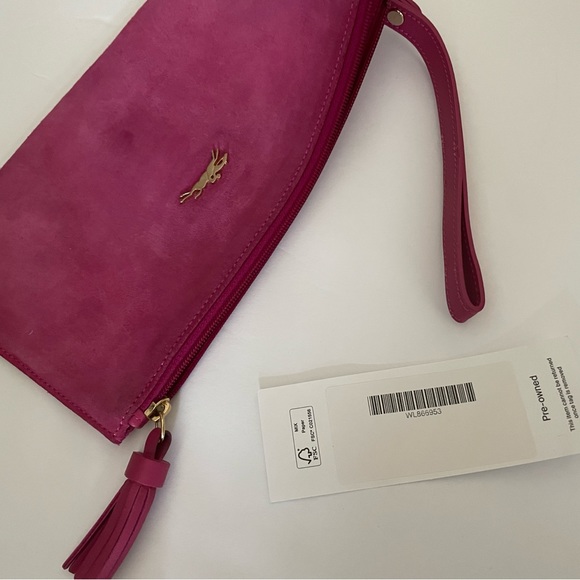 Longchamp | Bags | Longchamp Suede Wristlet | Poshmark